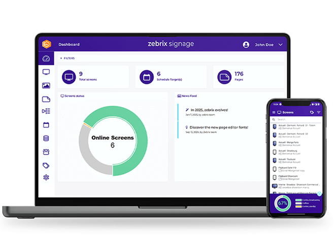 zebrix digital signage solution